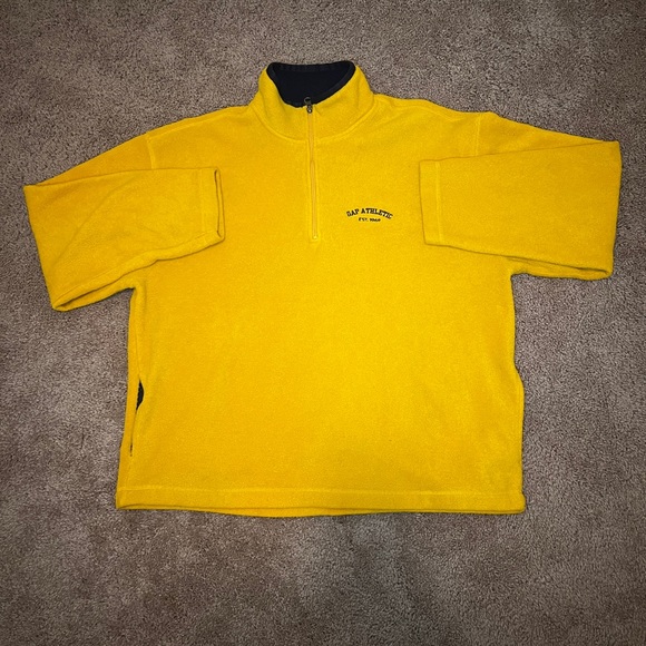 GAP | Jackets & Coats | Xl Vintage Yellow Gap Quarterzip | Poshmark
